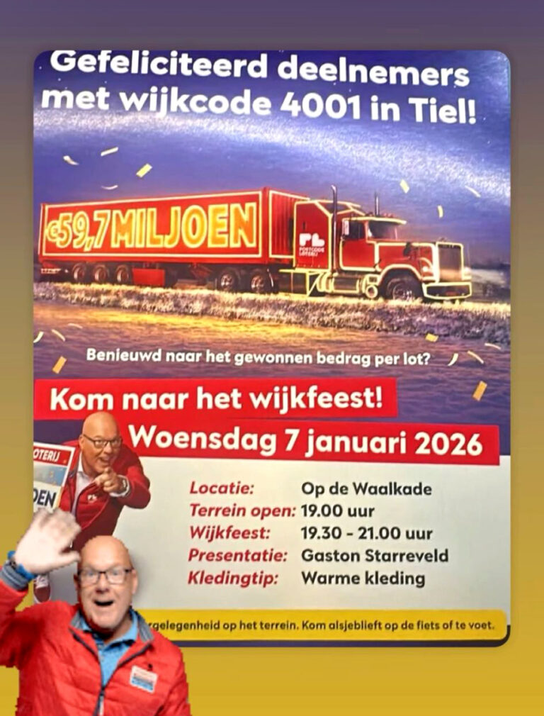 Nieuws uit Tiel, editie 5 januari 2026: Wijkfeest op Waalkade ...
